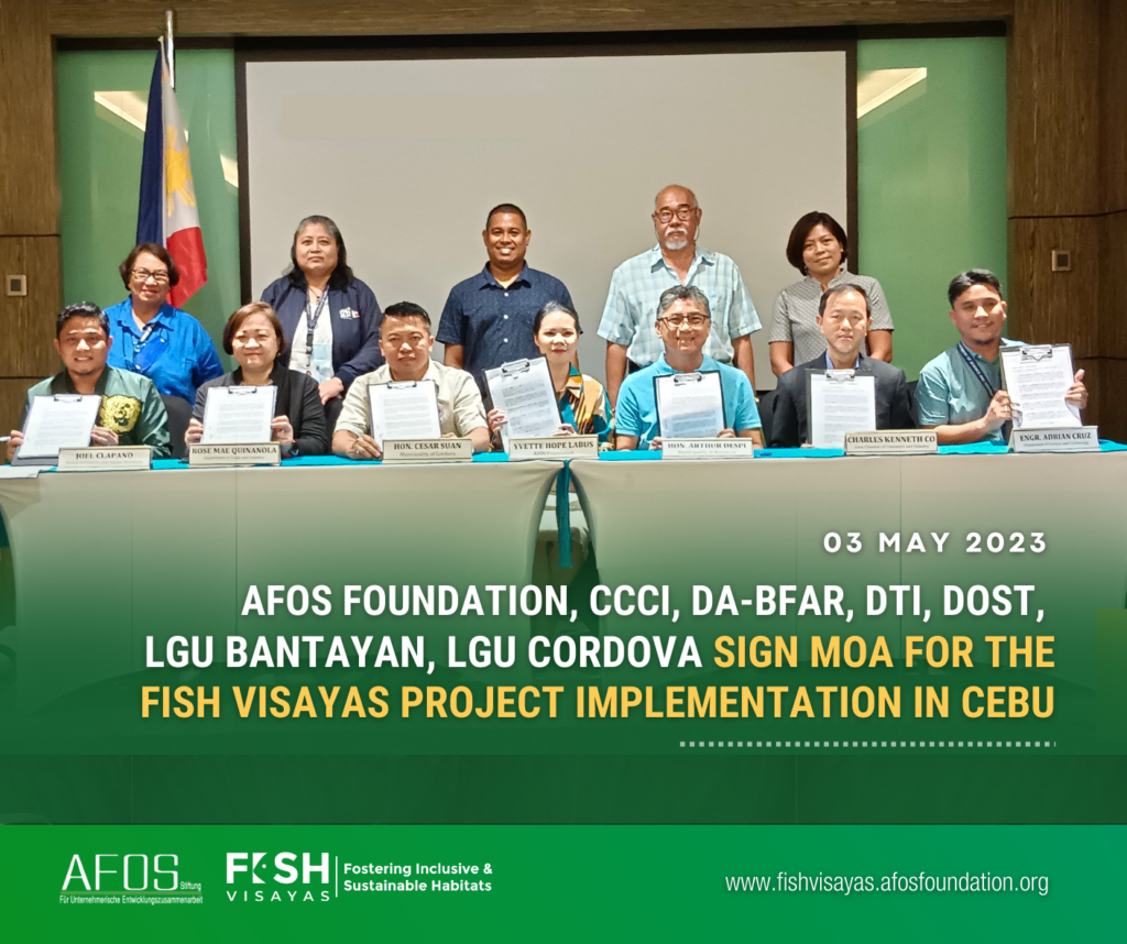 AFOS Foundation, CCCI, DA-BFAR, DTI, DOST, LGU Bantayan, LGU Cordova ...