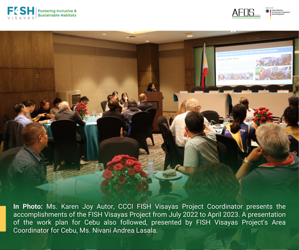 AFOS Foundation, CCCI, DA-BFAR, DTI, DOST, LGU Bantayan, LGU Cordova ...