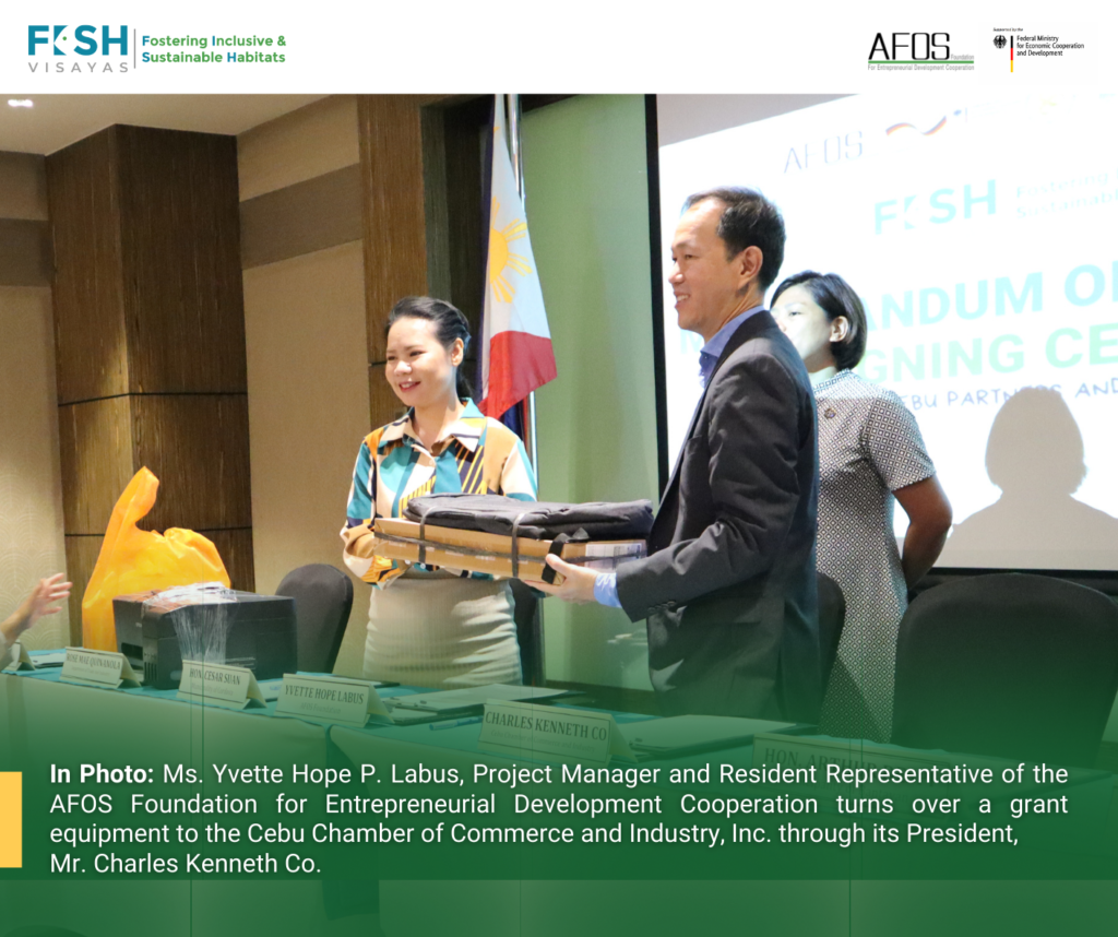 AFOS Foundation, CCCI, DA-BFAR, DTI, DOST, LGU Bantayan, LGU Cordova ...